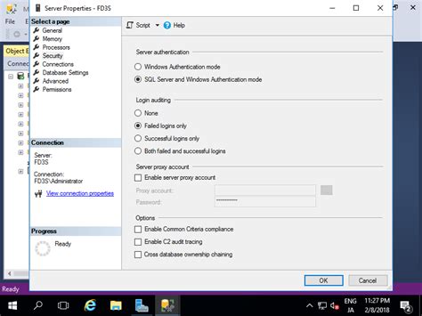 Windows Server 2016 Sql Server 2017 Connect To Database Engine