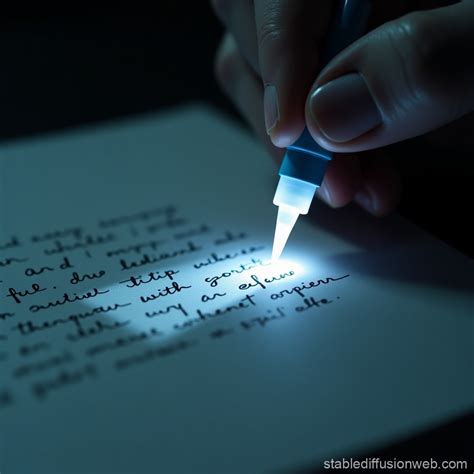 Mysterious Handwritten Correction Stable Diffusion Online