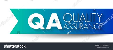 Qa Quality Assurance Systematic Process Determining Stock Vector