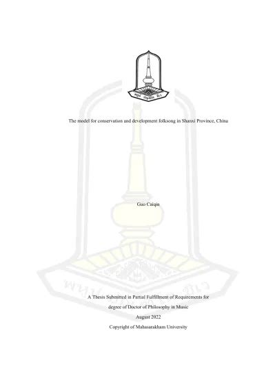 List Of Tables
