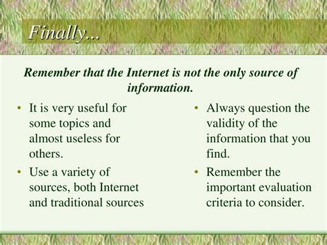 Ppt Evaluating Internet Sources Powerpoint Presentation Free Download Id 3883761