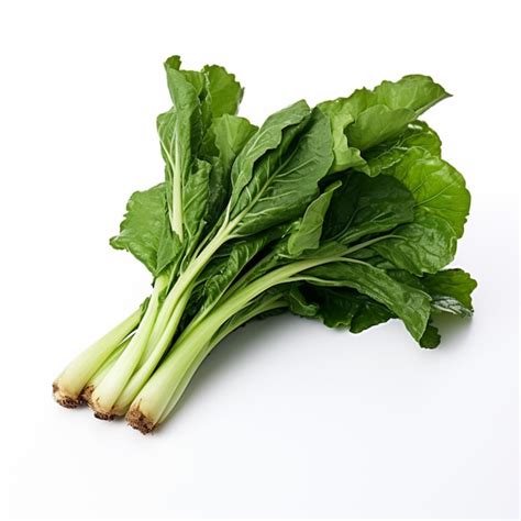 Premium Ai Image Turnip Greens With White Background High Quality Ul