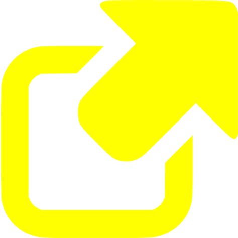 Yellow External Link Icon Free Yellow Debug Icons