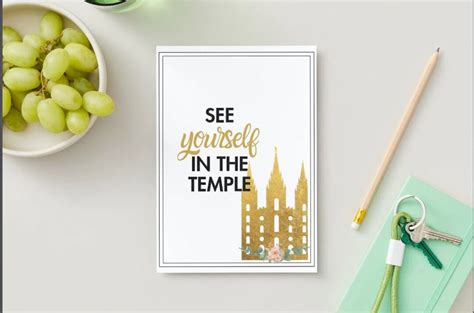 Lds Primary Temple And Priesthood Meeting Card Lds Temple Card See