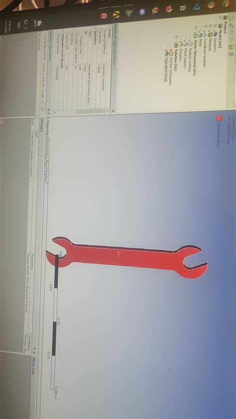 Beginner Error With Equivalent Stress And Deformation Test A Geometry Selection Is Required