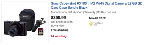 $190 off on the RX100m2 – sonyalpharumors