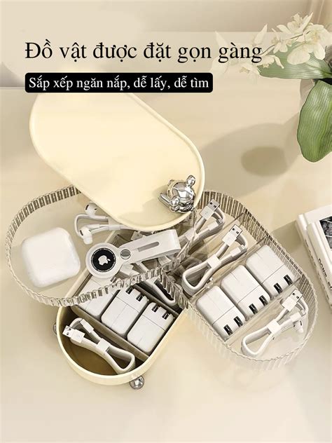 Hộp đựng Trang Sức 3 Tầng Nắp Gấu Xoay Siêu Hot Linh Kiện Khánh Nhân