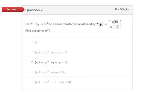 Solved Let Tp2→r2 Be A Linear Transformation Defined By