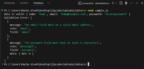 10 best node js data validation libraries tpoint tech