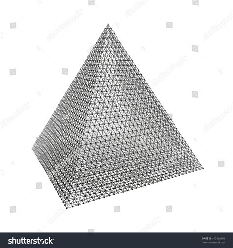 Pyramid Regular Tetrahedron Platonic Solid 3d Stock Vector Royalty