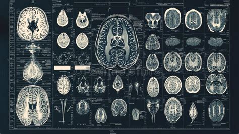 Advanced Medical Visualization Of Neural Structures In Brain Scans Concept Of Neurology Brain