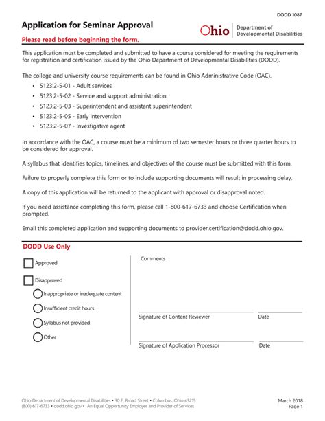 Form Dodd1087 Fill Out Sign Online And Download Fillable Pdf Ohio