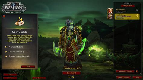 Welcome Back Low Level Characters With New Gear Update Feature On The Patch 1015 Ptr Wowhead