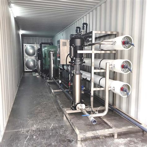 250m3 Day Packaged Drinking Water Ro System In Containerized Hinada