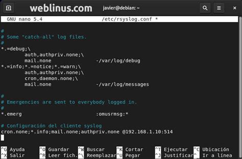 Como Configurar Un Servidor De Registros Con Syslog Weblinus