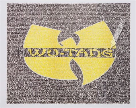 Wu Tang Word Art Print Etsy
