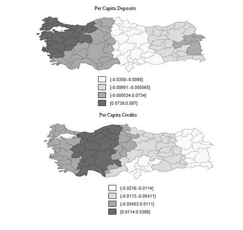 Spatial Variability Of Coefficient Estimates From Gwr Download Scientific Diagram