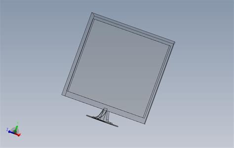 液晶显示器 Solidworks 2015 模型图纸免费下载 懒石网