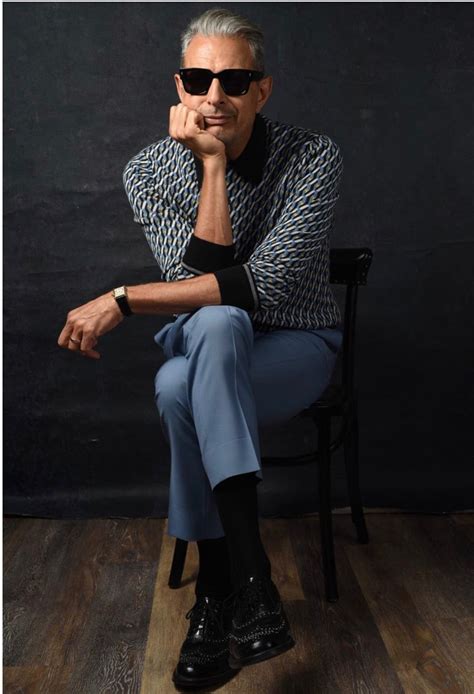 Jeff Goldblum Wears Saint Laurent For Interview Talks Typical Work Day