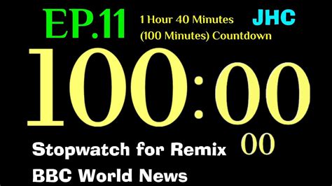 100 Minutes 1 40hour Countdown For Remix Bbc World News David Lowe