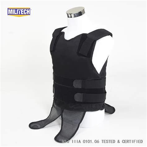 Militech Black Nij Iiia 3a Concealable Under Shirt Twaron Aramid