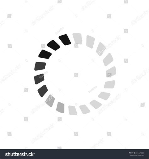 segmented preloader buffer shape progress indicator เวกเตอร์สต็อก