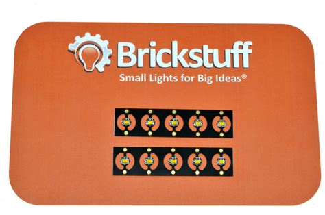 DIY Warm White Pico LEDs On Panel Brickstuff