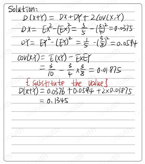 Solved Question Let X And Y Be Two Continuous Random Variables With