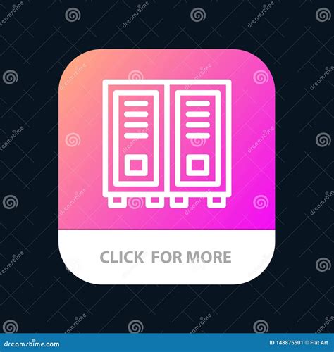 Education Library Read Reading Mobile App Button Android And Ios Line Version Stock Vector