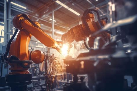 Premium Photo Factory Engineer Robotics Automatic Generate Ai