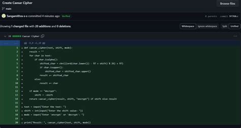 Sangamithra S S On Linkedin Cybersecurityintern Caesarcipher Prodigyinfotech Internshipjourney…