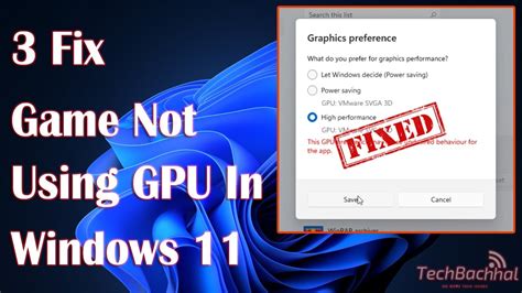 How To Fix Game Not Using Gpu In Windows 11 Tutorial Youtube