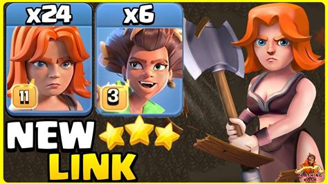New Th16 Mass Valkyrie Attack Strategy With Army Link Th16 Legend