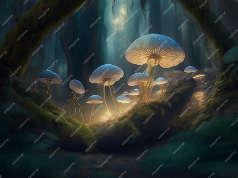 Premium Ai Image Fungi World Generative Ai