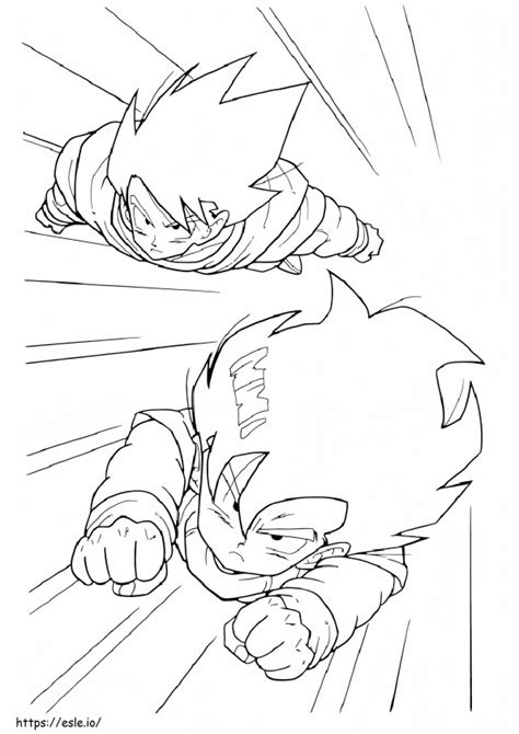 Goku Irritado Básico para colorir imprimir e desenhar Descubra a emoção do jogo online a