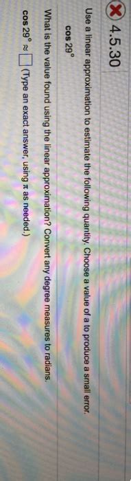 Solved Use A Linear Approximation To Estimate The Following