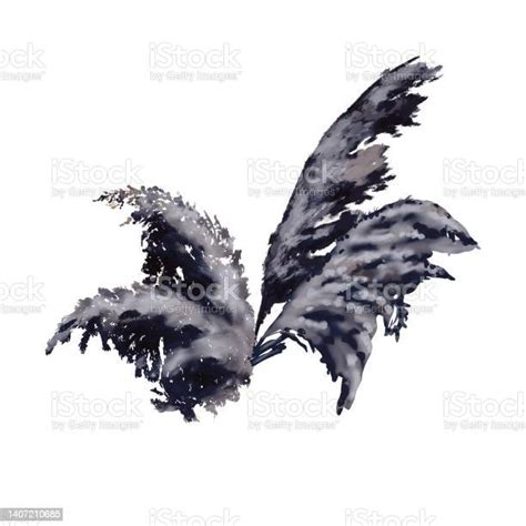 흰색 배경에 고립 된 수채화 에 가까운 정원 마른 허브의 꽃다발 세련된 장식 결혼식에 대한 스톡 벡터 아트 및 기타 이미지