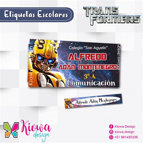 Etiqueta Escolar Transformers Para Imprimir Transform Vrogue Co