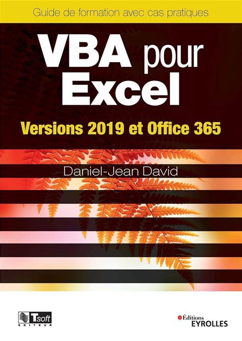 Vba Pour Excel Versions 2019 Et Office 365 9782212678253 David Daniel Jean Books