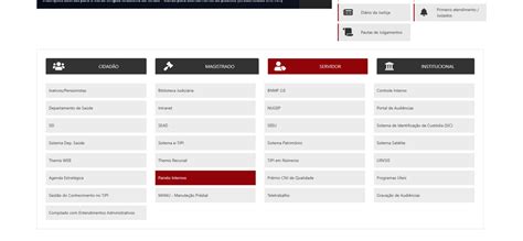 Painéis internos do TJ PI disponíveis em nova página Tribunal de