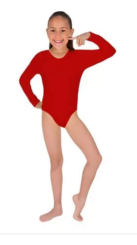 Leotardo Para Niña Ballet Danza Poliéster Manga Larga MercadoLibre