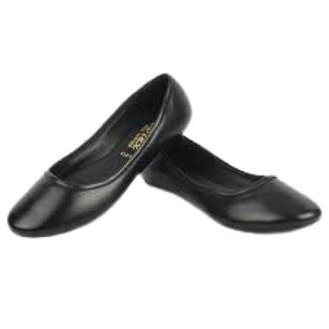 Washable Ladies Pointed Toe Style Pure Black Leather Formal Shoes At