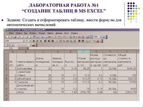 Электронные таблицы Microsoft Excel 2007 и Microsoft Word 2007
