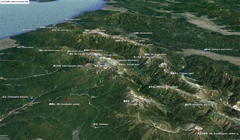 登山ルート THE JAPAN ALPS