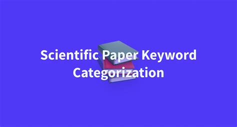 Scientific Paper Keyword Categorization A Hugging Face Space By