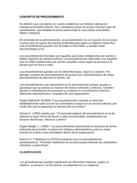 Procedimientos 1 Pdf