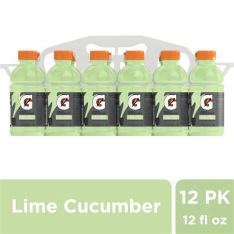 Gatorade Thirst Quencher Green Lime Cucumber Sports Drink 12 Bottles