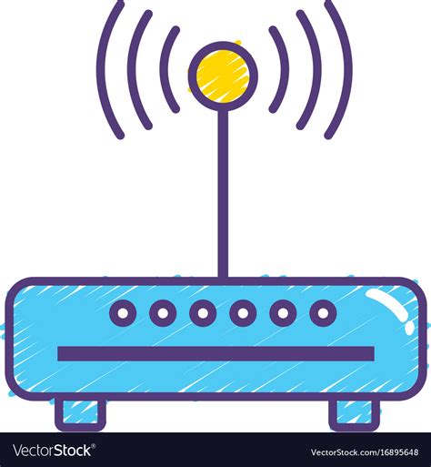 Router Wifi Connection Network Technology Vector Image