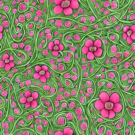 Floral Vines Seamless Pattern · Creative Fabrica