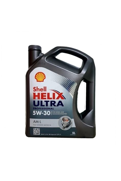 Shell Helix Ultra Am L 5w 30 Motor Yağı 5 Litre Bmw Mercedes